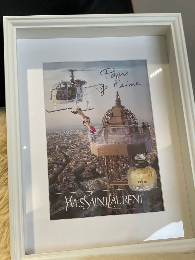 YSL Paris Vintage Original Advertisement Poster, Furniture & Home ...