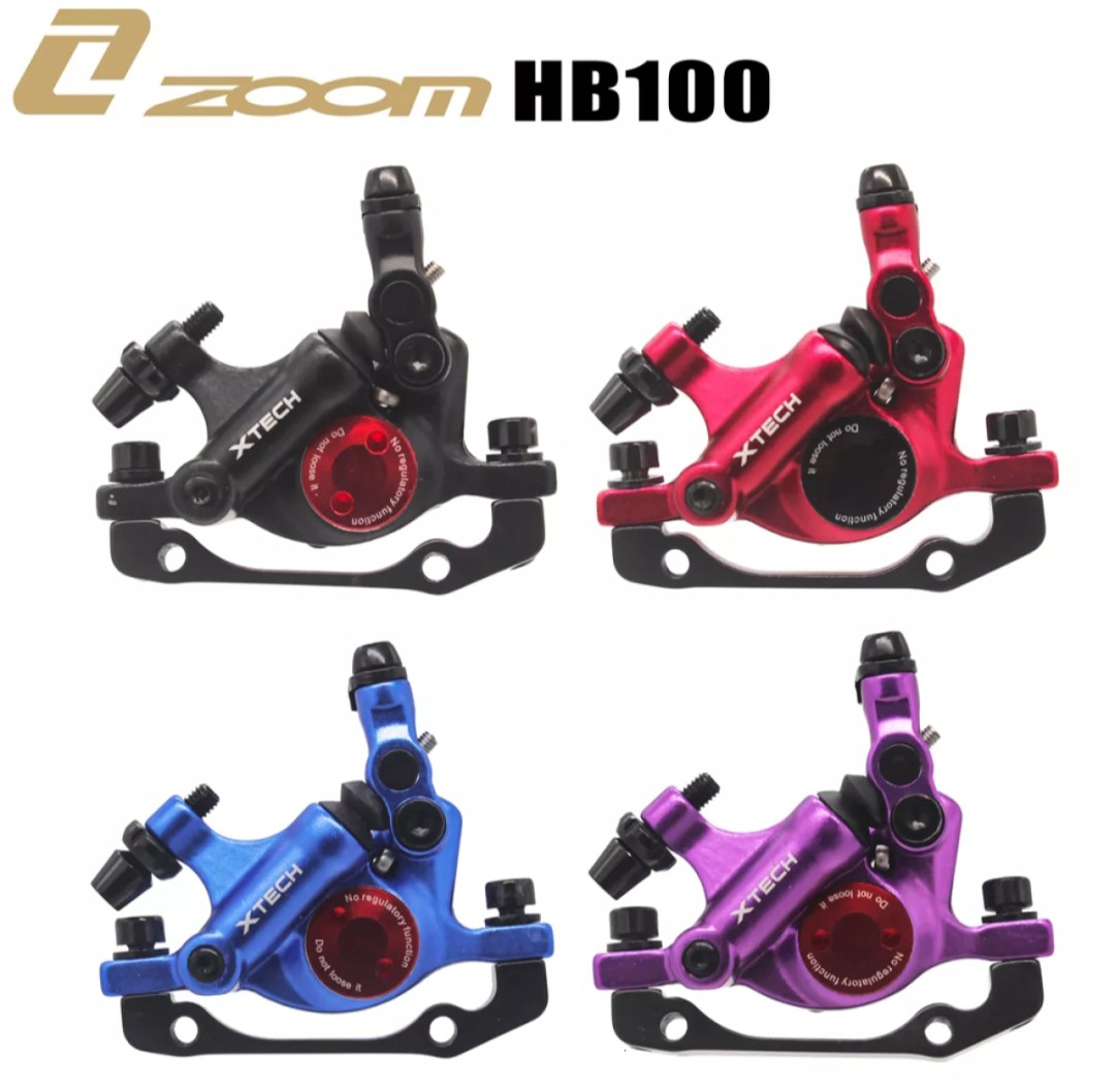 ZOOM HB100 Xtech Semi-Hydraulic Brake Calipers, Sports Equipment ...