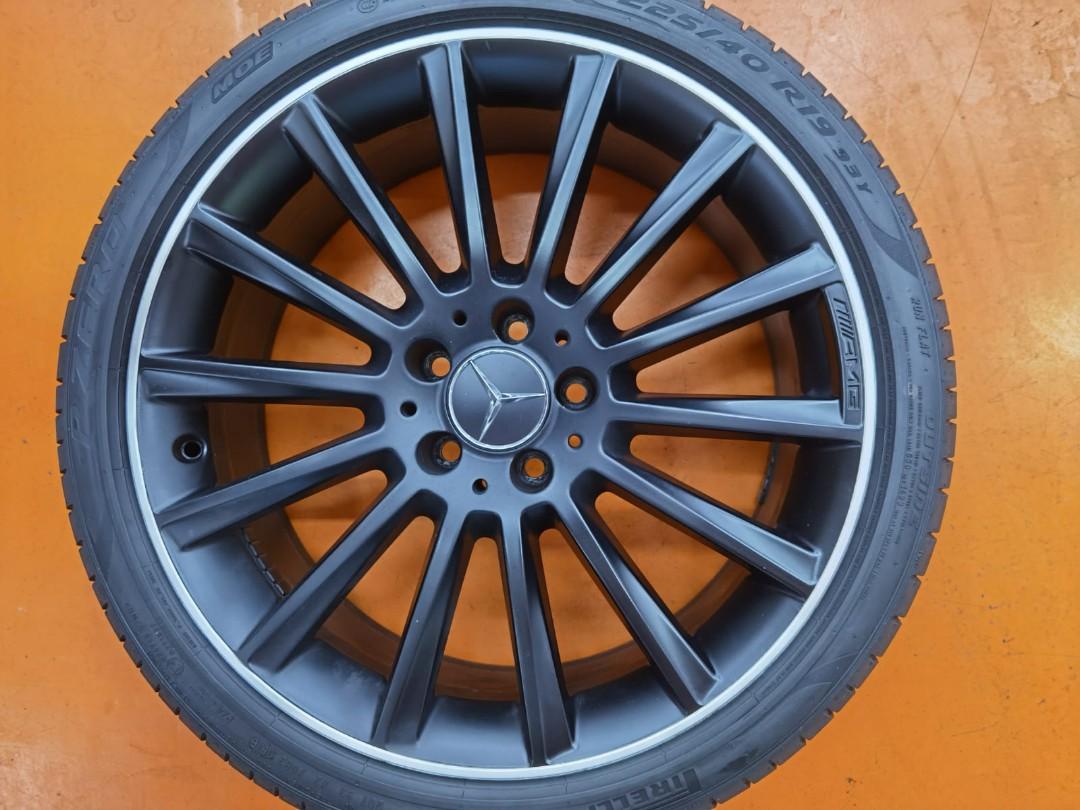 19 inch Mercedes AMG W205 rims & 225/40/19, 255/35/19 Pirelli pz4 tyres ...