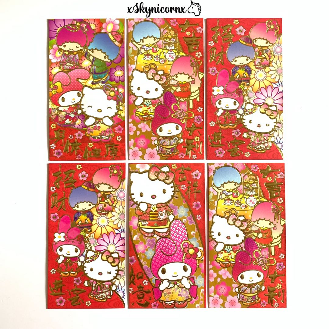 2022 CNY Sanrio Red Packet Envelope / Ang bao, Hobbies & Toys ...
