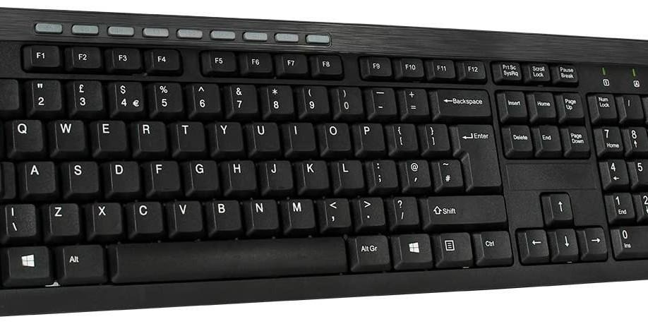 2221) CiT Wired USB Keyboard & Mouse Combo, Ergonomic Design, UK Qwerty ...