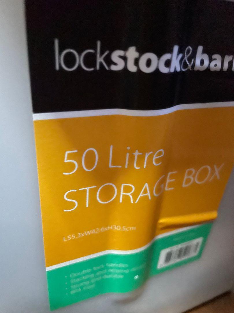 50L storage box, Furniture & Home Living, Home Improvement ...