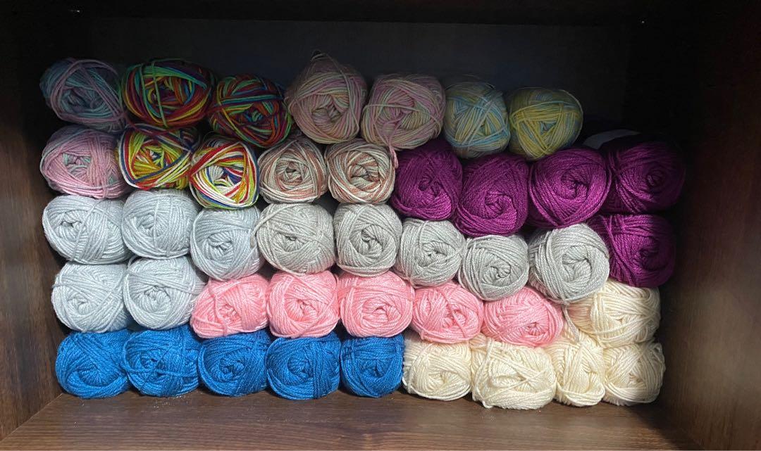Acrylic 8 ply 50g Value ball Yarns, Hobbies & Toys, Stationery & Craft ...