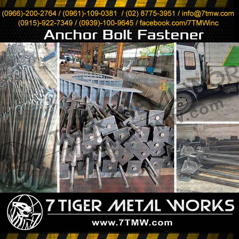 Anchor Mat Stud Bolts with Welded Plates// Mat J-Bolt// Anchor Bolts ...