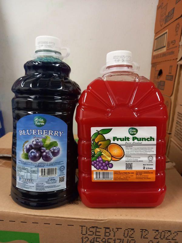 Asia Farm Blueberry & Fruit Punch Syrup $3.90 Each, Food & Drinks ...