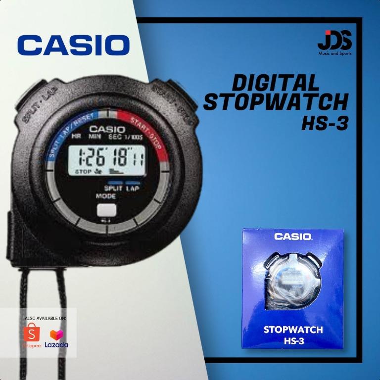 Authentic Casio Professional Digital Stopwatch HS-3, Sports Equipment ...
