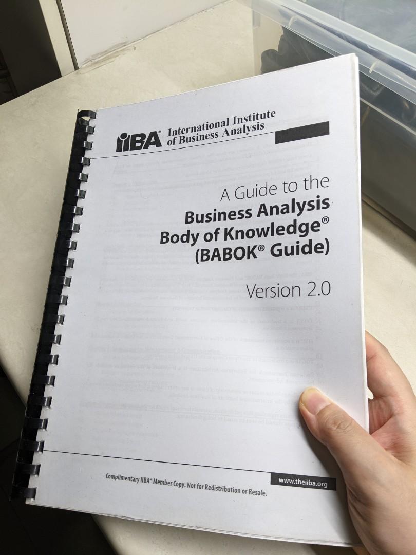 BACP Business Analyst Analysis full text book BABOK version 2.0 ...