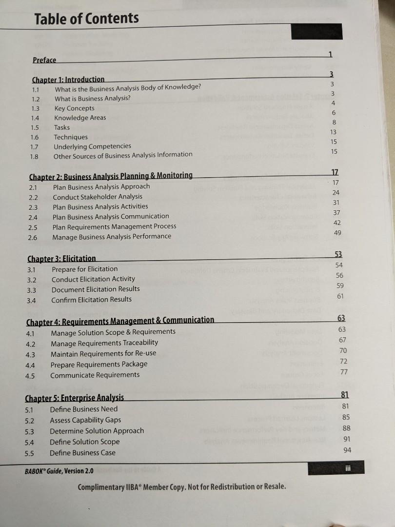 BACP Business Analyst Analysis full text book BABOK version 2.0 ...