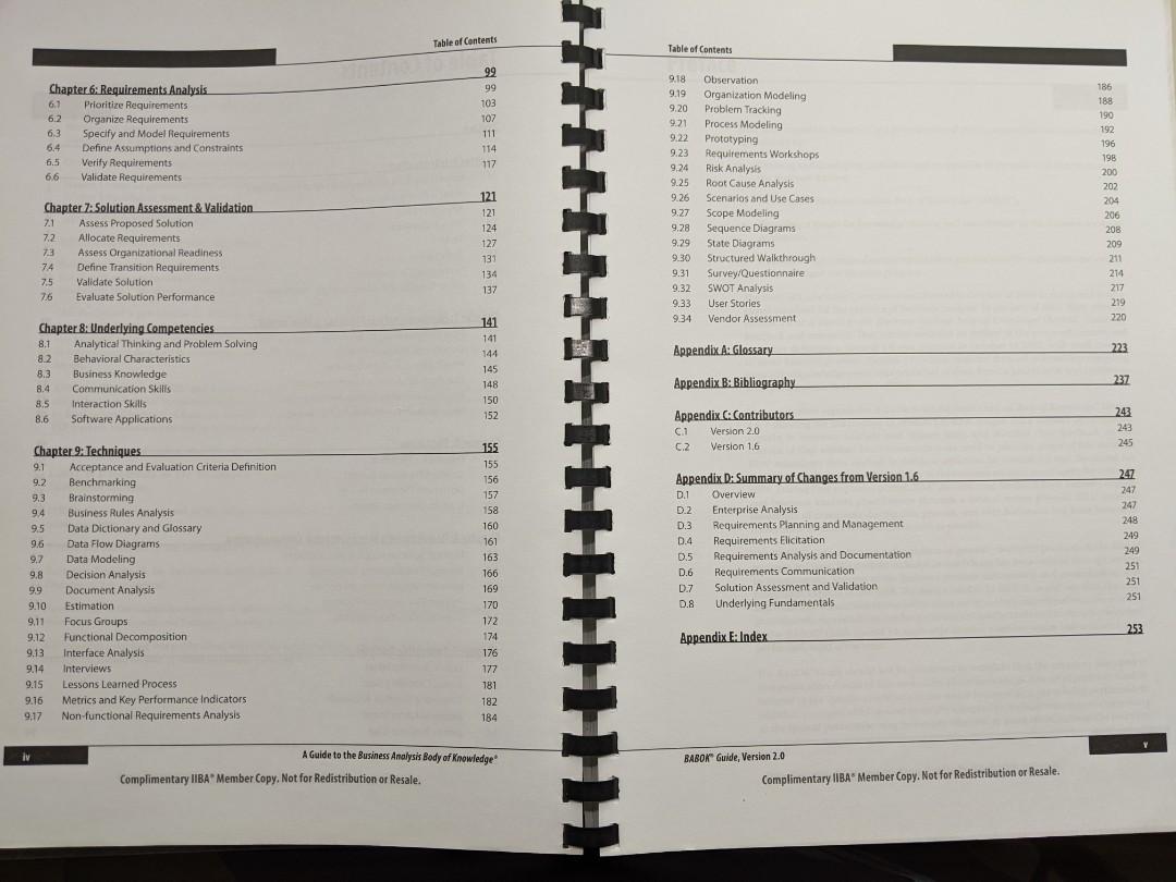 BACP Business Analyst Analysis full text book BABOK version 2.0 ...