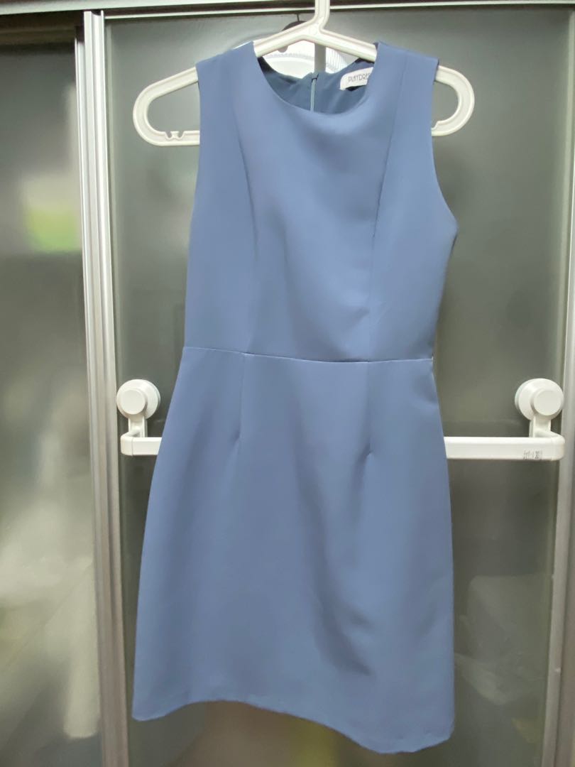 Blue Office Dress, Women's Fashion, Dresses & Sets, Dresses on Carousell