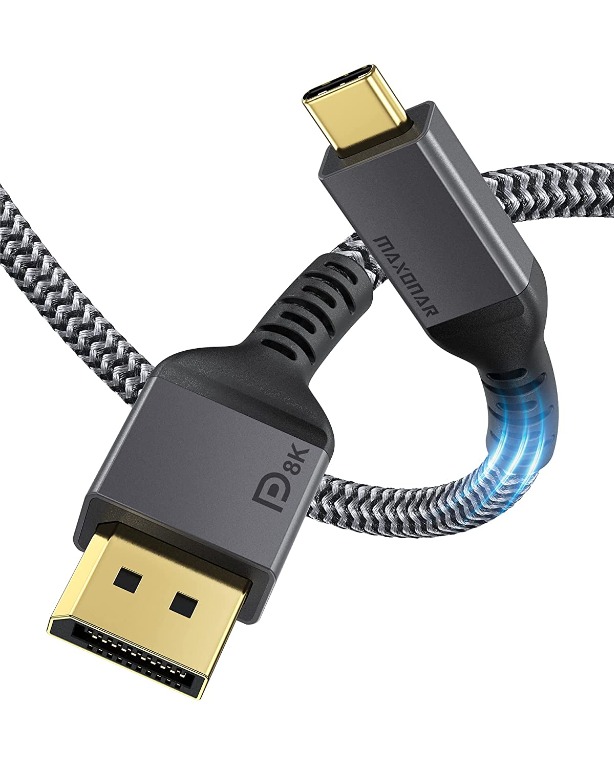 [BNIB] Maxonar (CTD-1) USB C to DisplayPort Cable, 8K@60Hz, (4K@60Hz ...