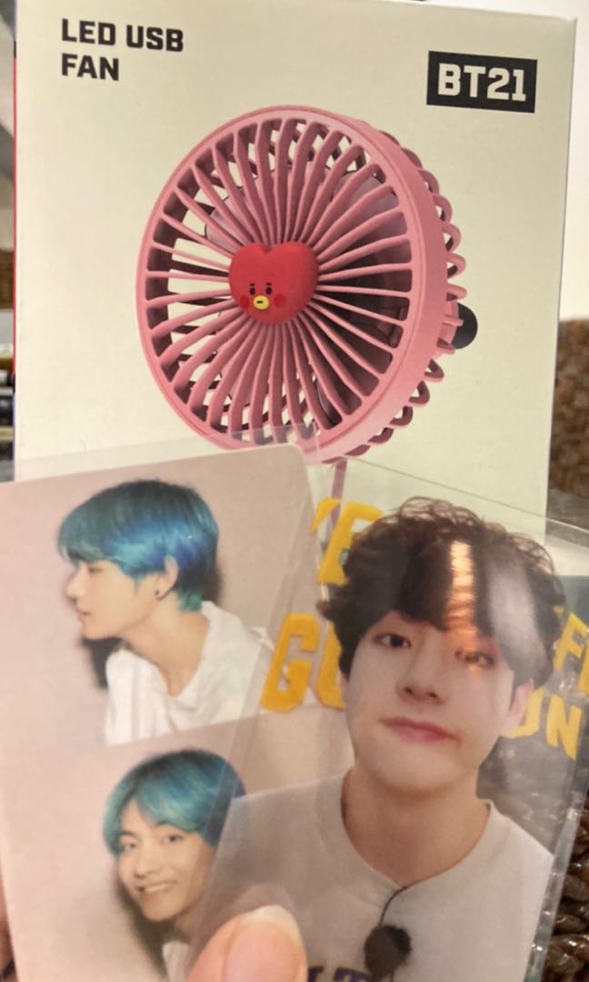 BT21 Tata LED Fan, Hobbies & Toys, Memorabilia & Collectibles, K-Wave ...