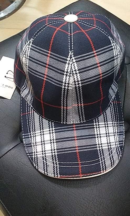 Burberry Cap Blue, Men's Fashion, Watches & Accessories, Caps & Hats on ...
