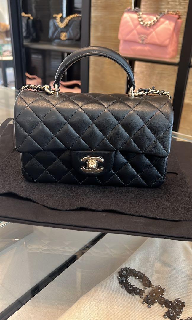 Chanel Classic Mini Top Handle Rectangular, Women's Fashion, Bags ...