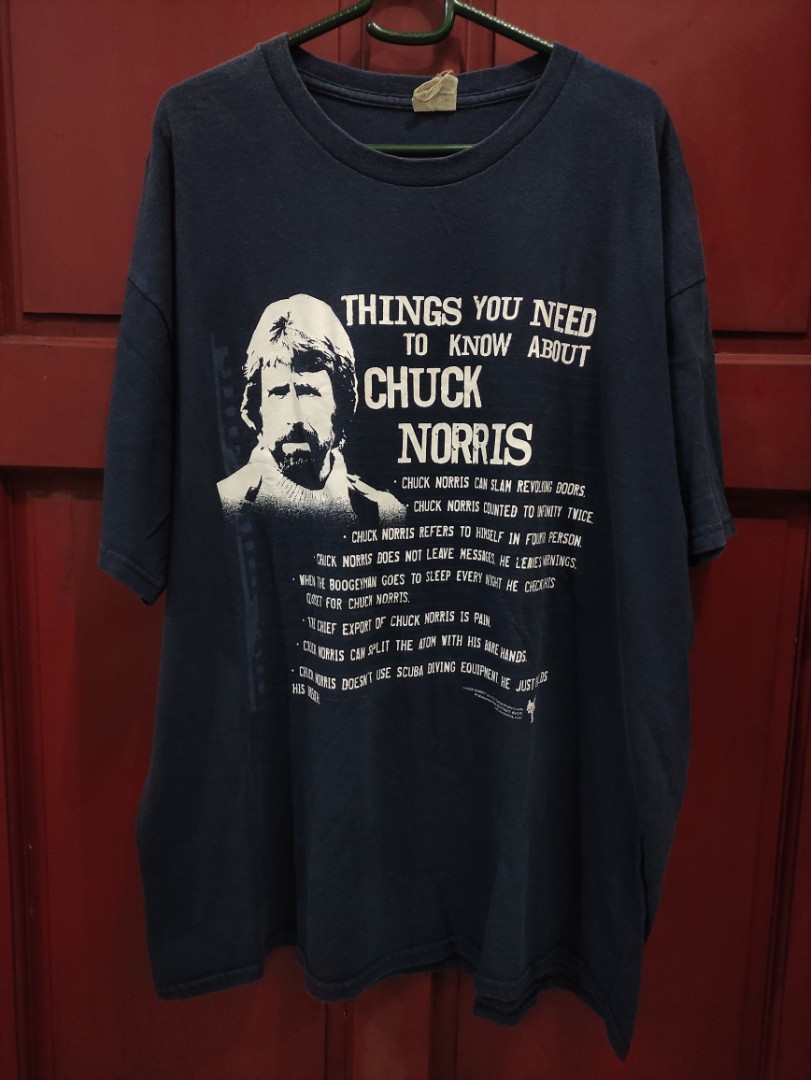 Chuck Norris Statement Tee, Men's Fashion, Tops & Sets, Tshirts & Polo ...