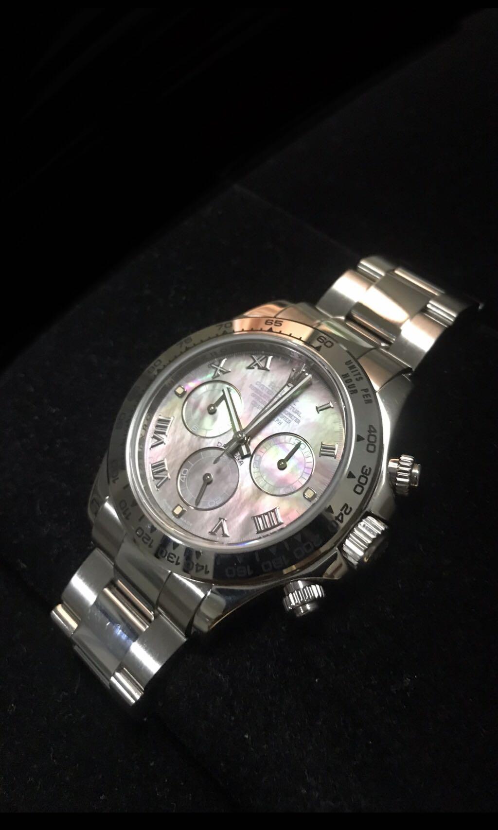 {Complete Set+RSC invoice} Rolex Cosmogragh Daytona 116509 MOP dial ...