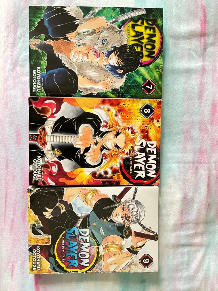 Demon Slayer Volume 7,8 or 9, Hobbies & Toys, Books & Magazines, Comics ...