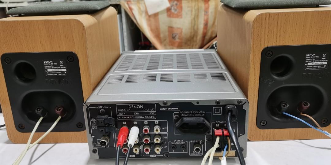 DENON PERSONAL COMPONENT SYSTEM/AM-FM TUNER AMPLIFIER UDRA-M7, 音響器材 ...