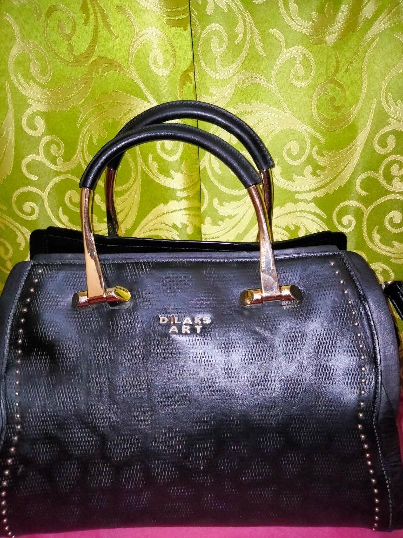 Dilaks brand two way leather bag, Luxury, Bags & Wallets on Carousell
