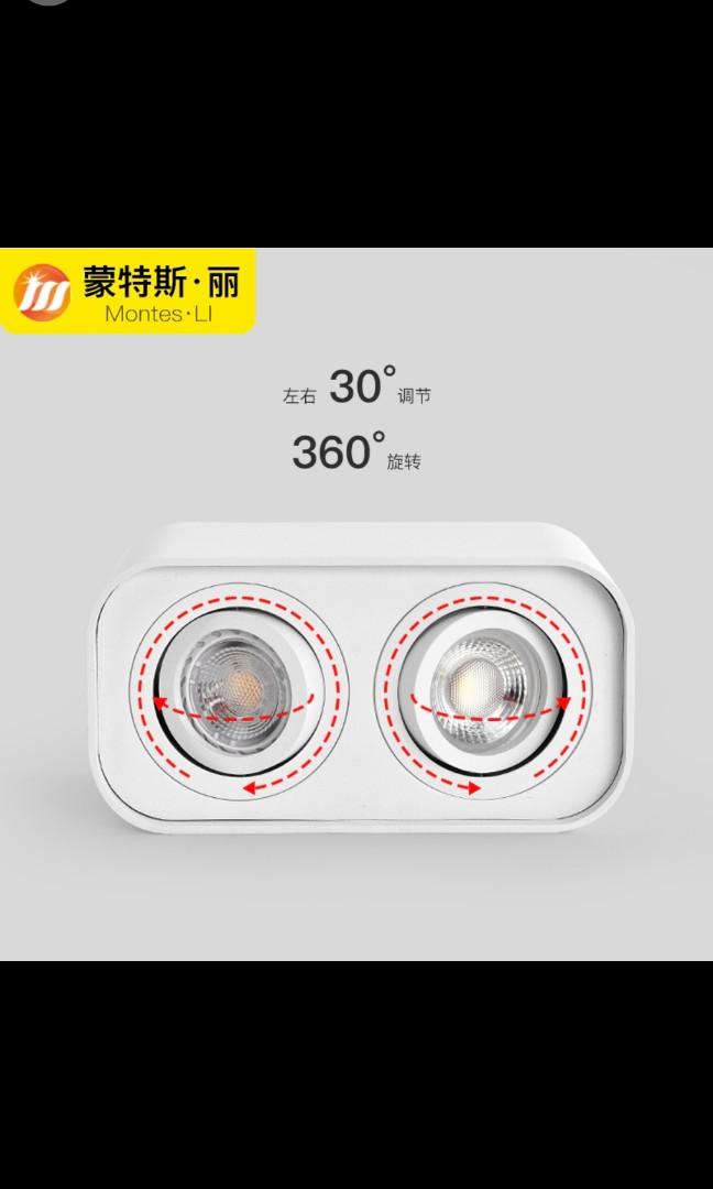 Double bulb ceiling box light, mount to ceiling, Furniture & Home ...