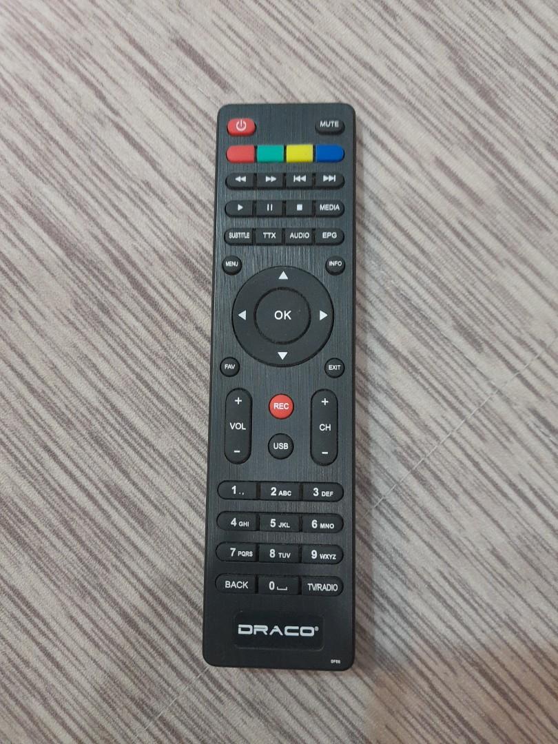 Draco digital set up box remote control, TV & Home Appliances, TV ...