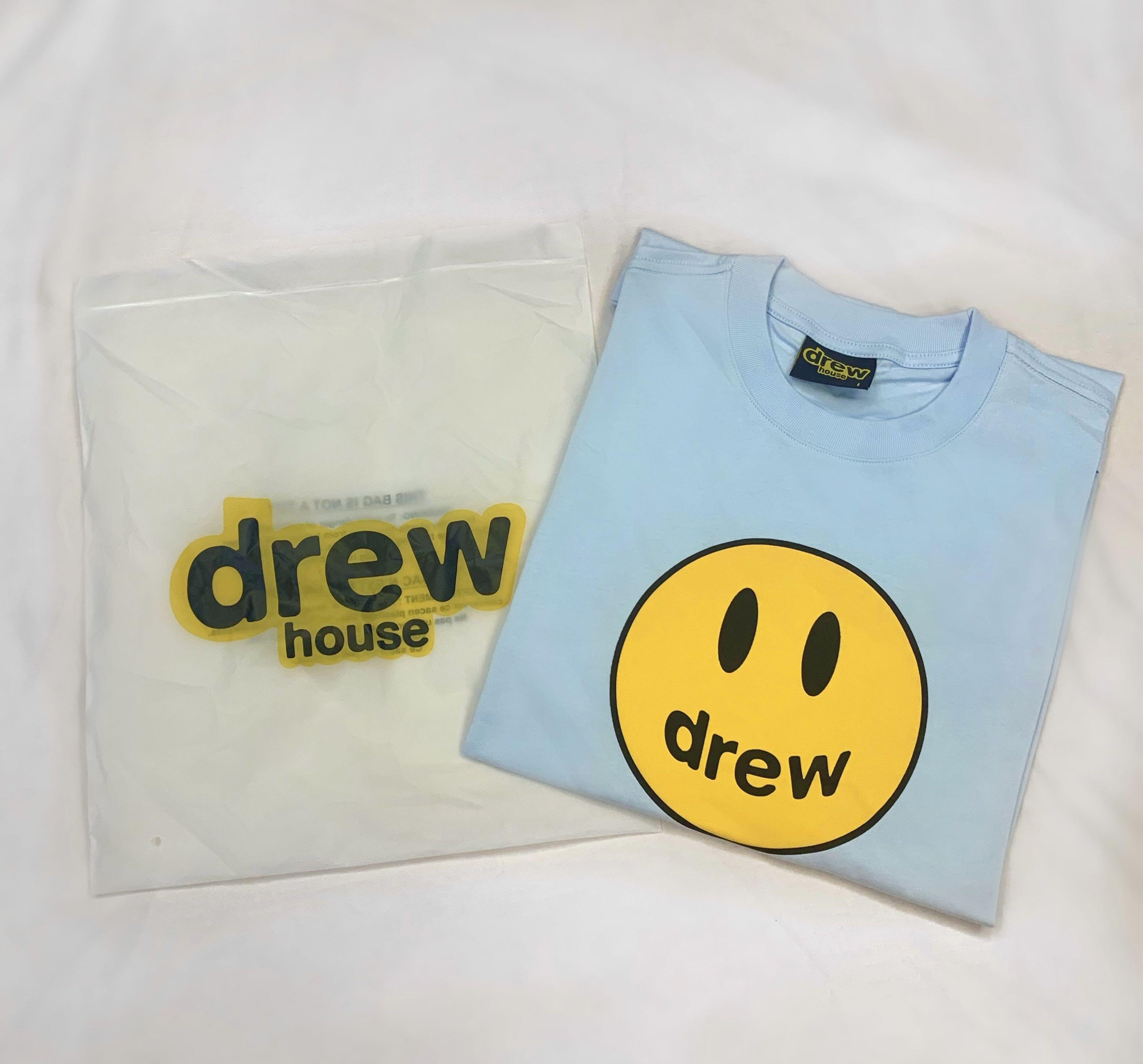 Drew House Mascot Tee (Light Blue), Men's Fashion, Tops & Sets, Tshirts ...