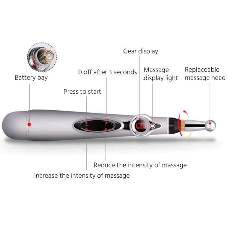 Electronic Acupuncture Pen Electric Meridians Laser Therapy Heal ...