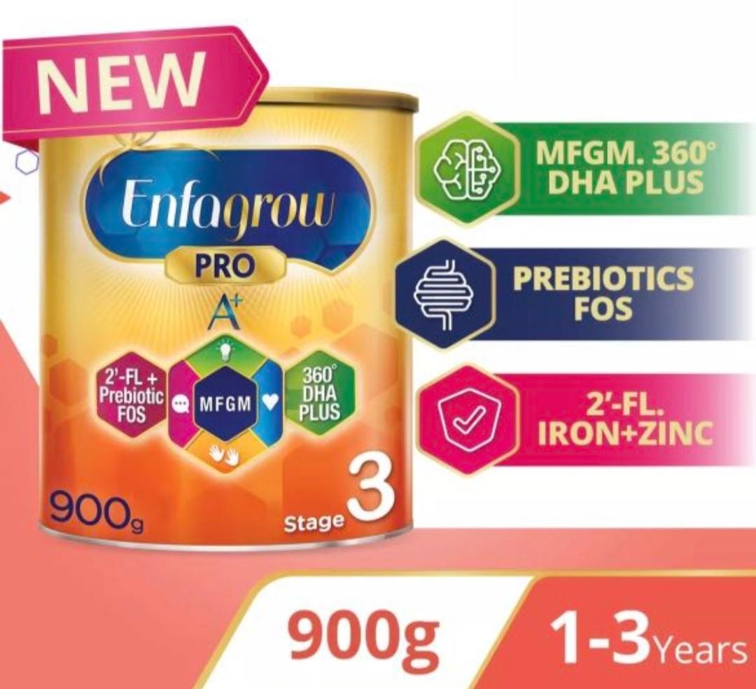 Enfagrow A+ Stage 3 900g, Babies & Kids, Nursing & Feeding, Weaning ...