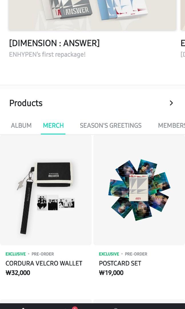 ENHYPEN DIMENSION MERCH, Hobbies & Toys, Memorabilia & Collectibles, K ...