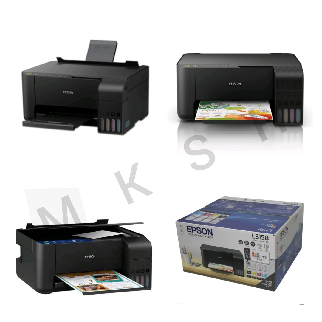 EPSON L3158 Multi-Function Color inkJet Printer with Wifi Direct With ...