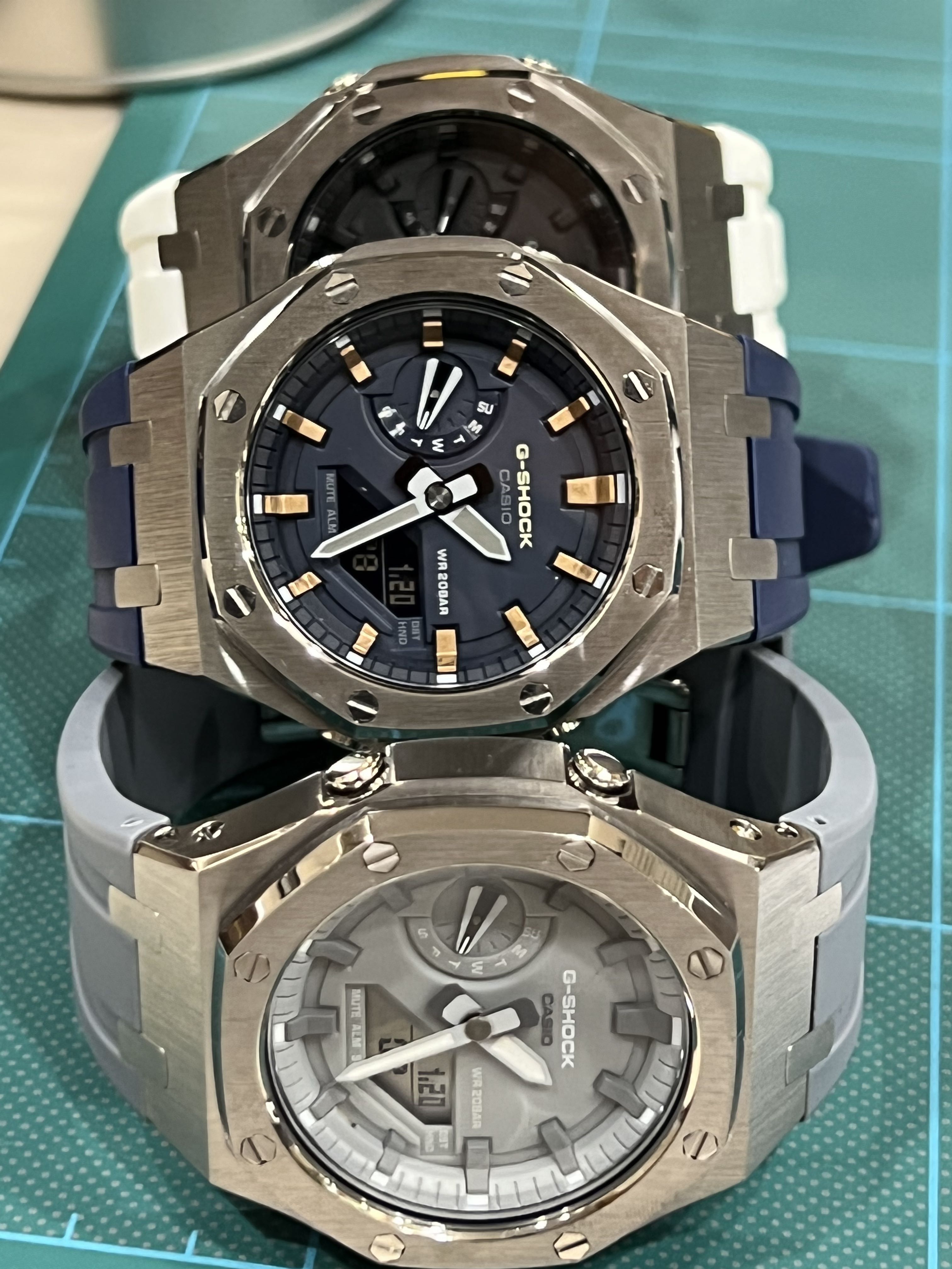 G- Shock Casioak blue grey series mod ga2100 ga2110 ga-2100 ga-2110 ...