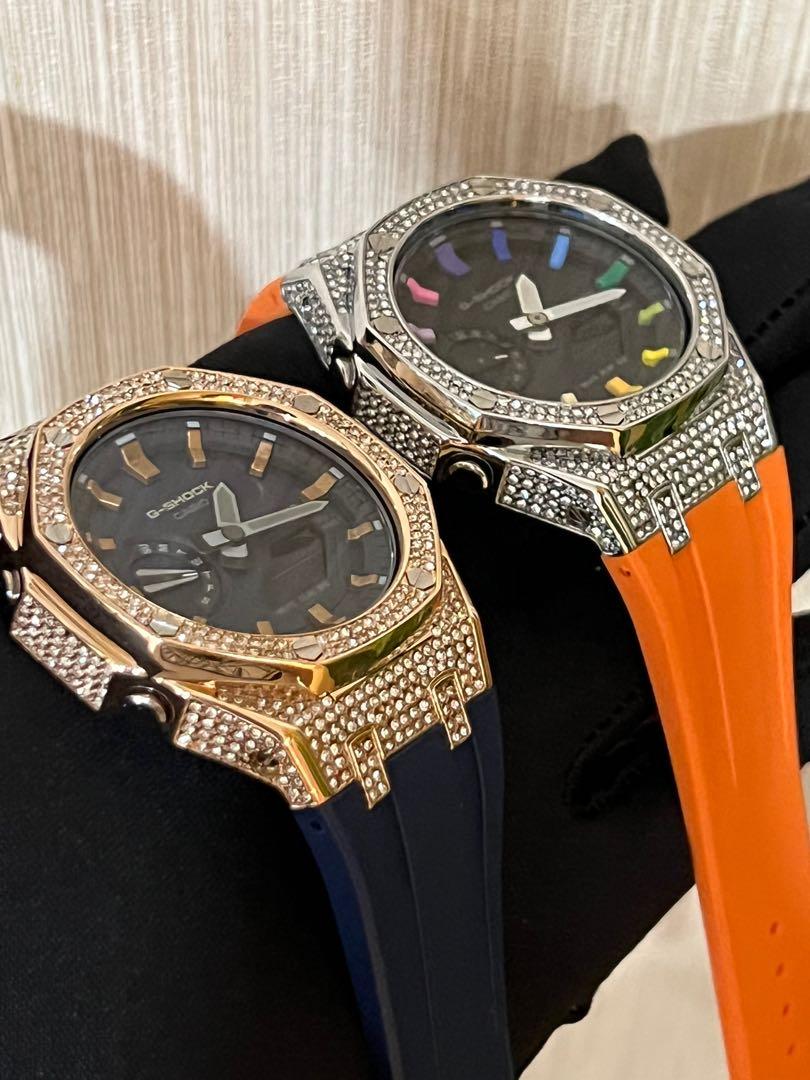 Gshock colourful rainbow mods bundle mods Casio ga-2100 ga-2110 ga2100 ...
