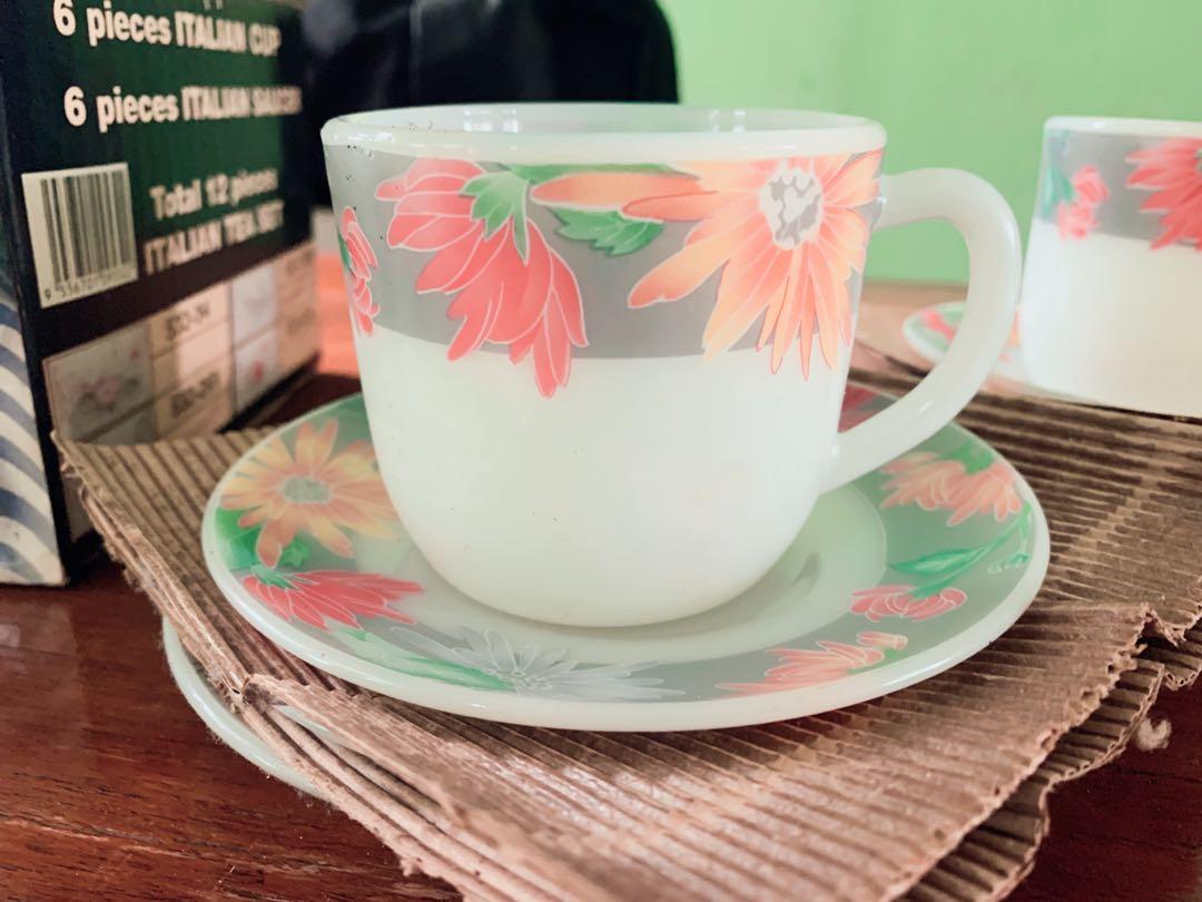 Hanamori Vintage Italian Tea Set, Furniture & Home Living, Kitchenware ...