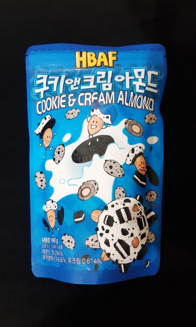 HBAF Cookies & Cream Almond, Food & Drinks, Other Food & Drinks on Carousell