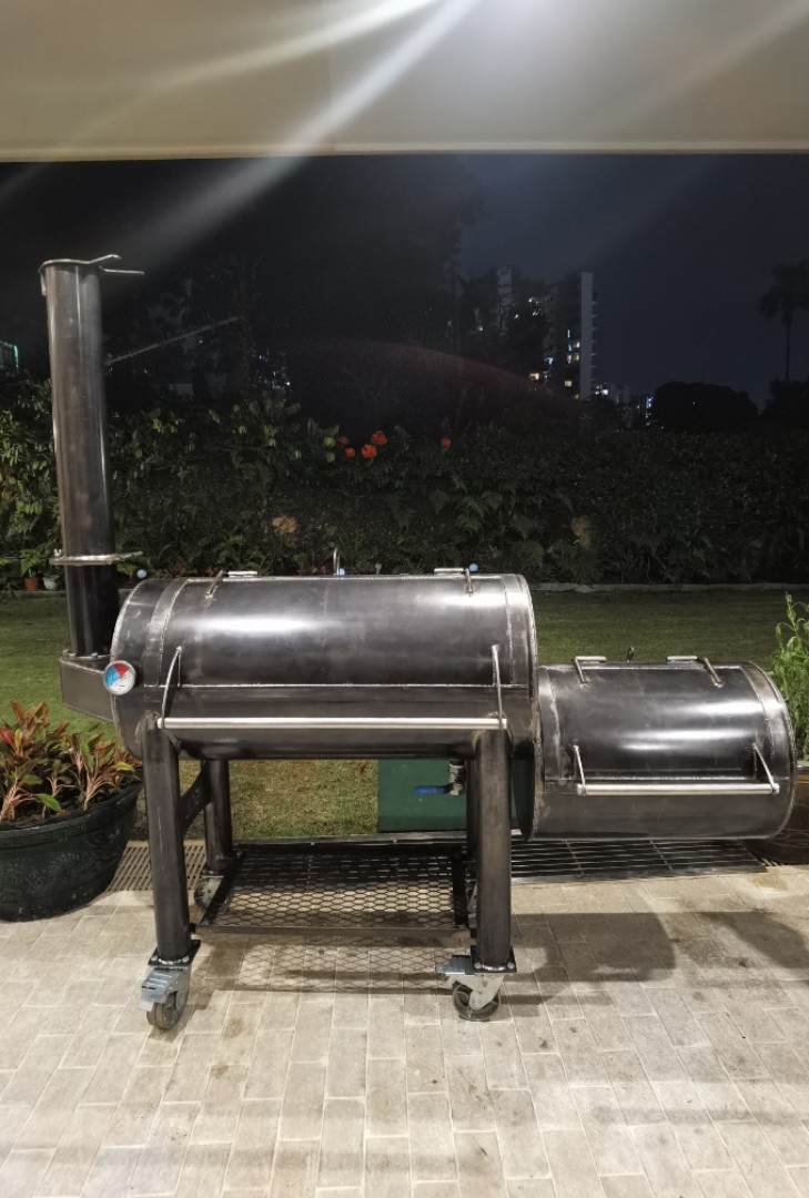 SOL BBQ Horizontal Offset Smoker BBQ, TV & Home Appliances, Kitchen ...