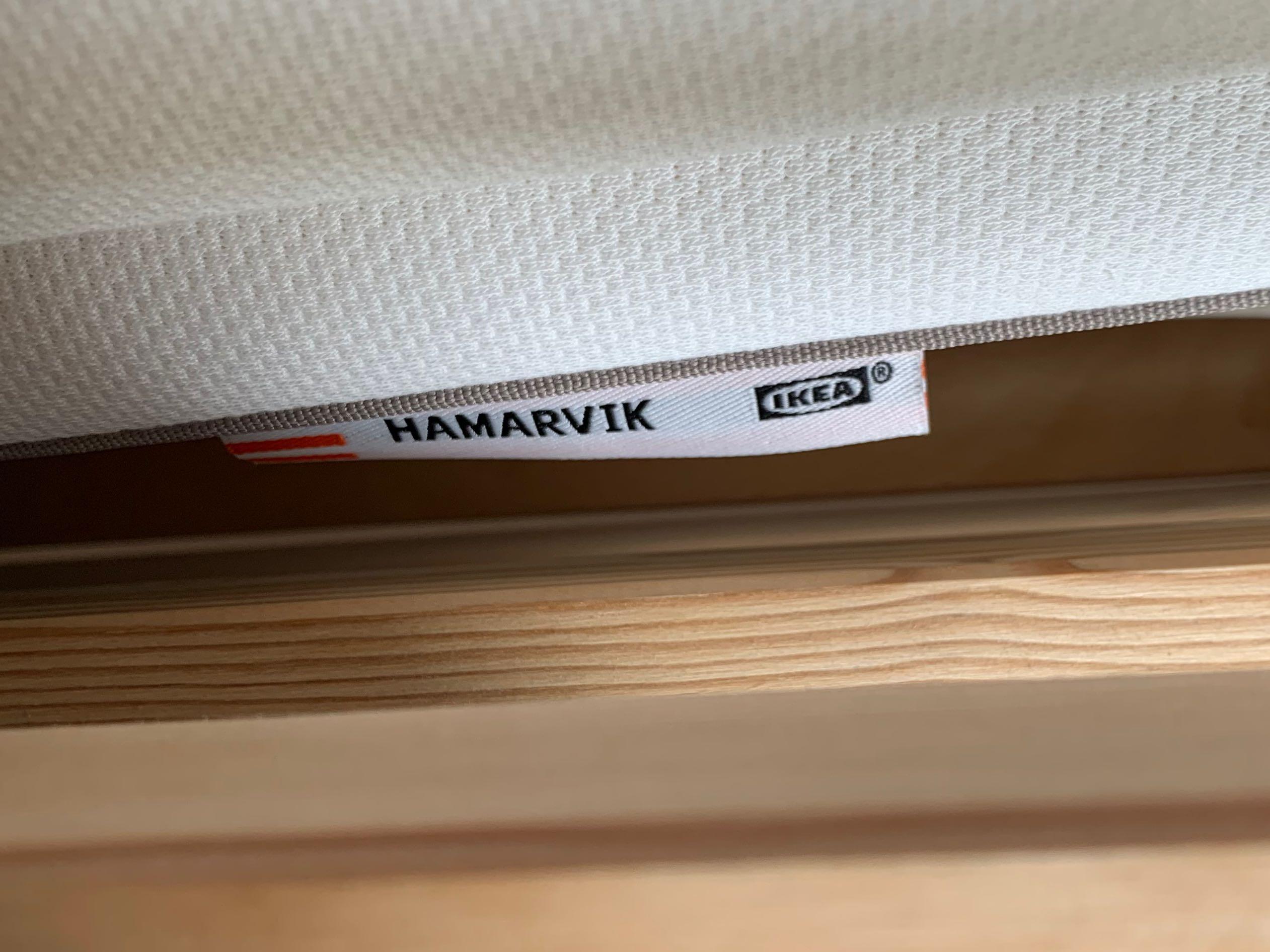 IKEA Hamarvik mattress with Tarva bed frame, Furniture & Home Living ...