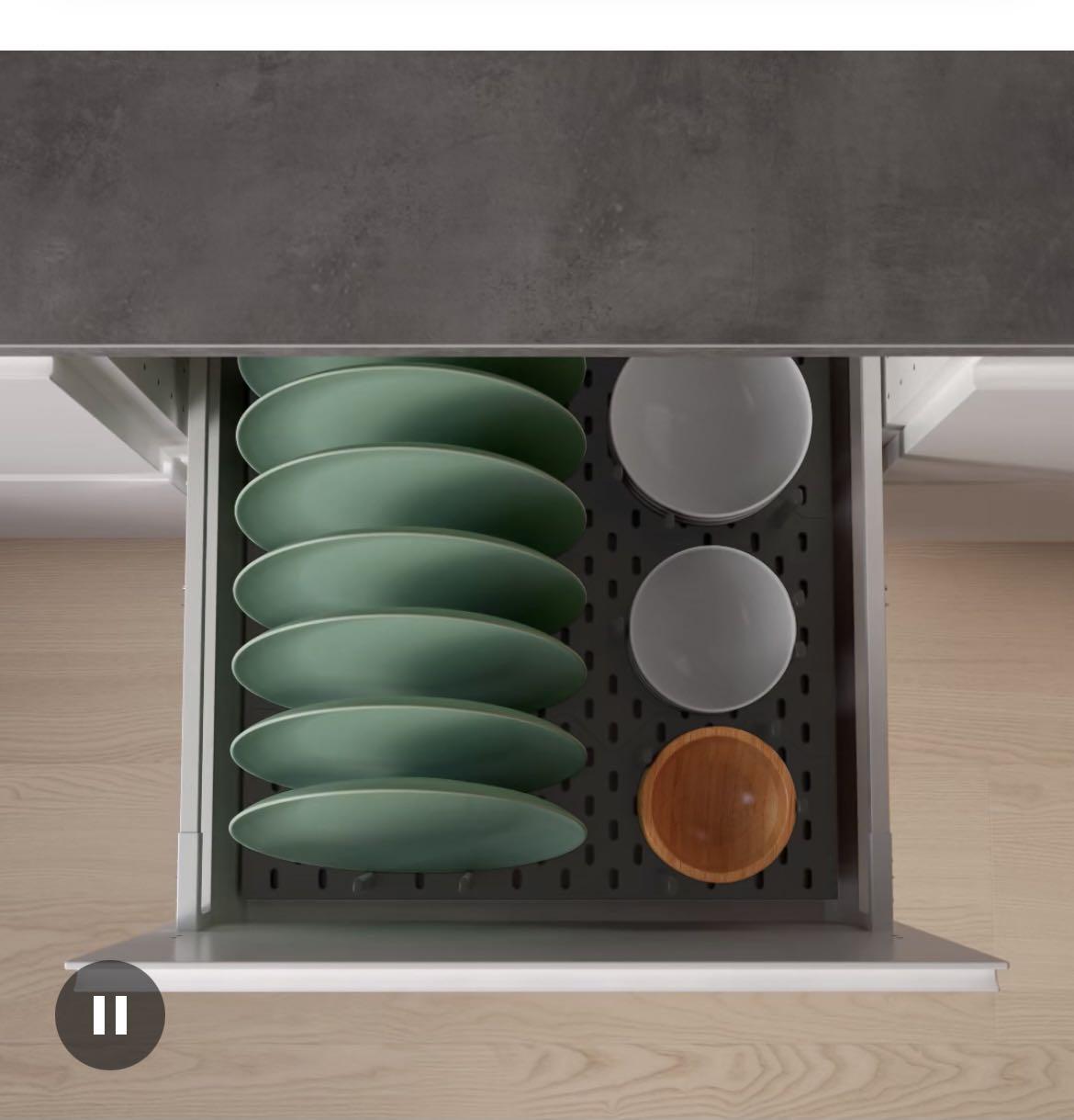 Ikea pegboard drawer organizer, Furniture & Home Living, Home ...