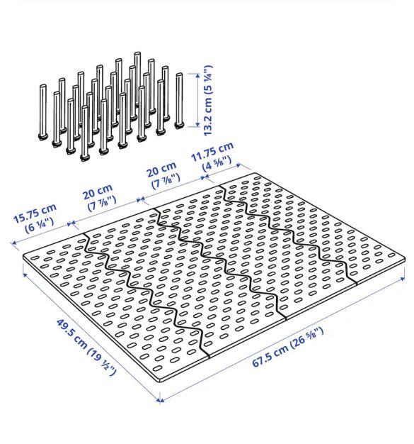 Ikea pegboard drawer organizer, Furniture & Home Living, Home ...