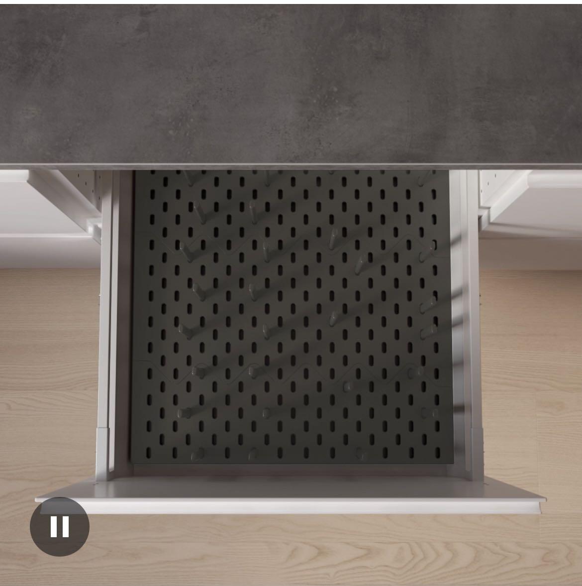 Ikea pegboard drawer organizer, Furniture & Home Living, Home ...