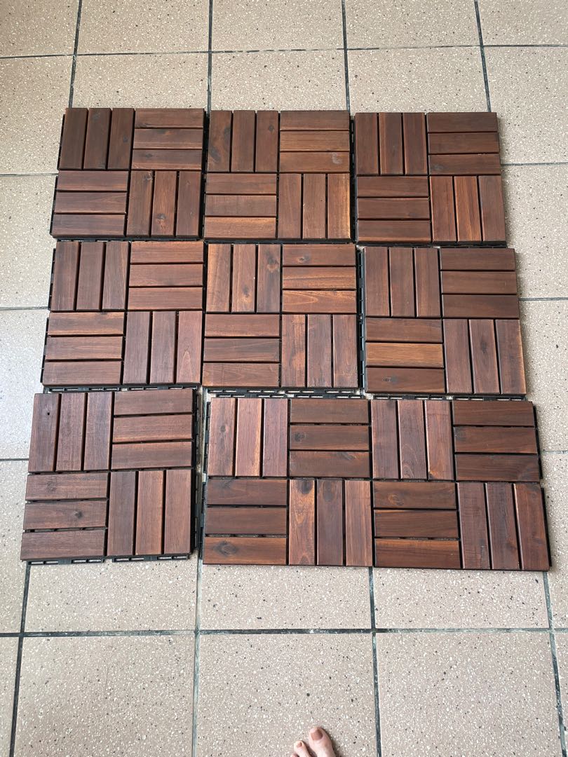 Ikea RUNNEN floor tiles, Furniture & Home Living, Home Decor, Carpets ...