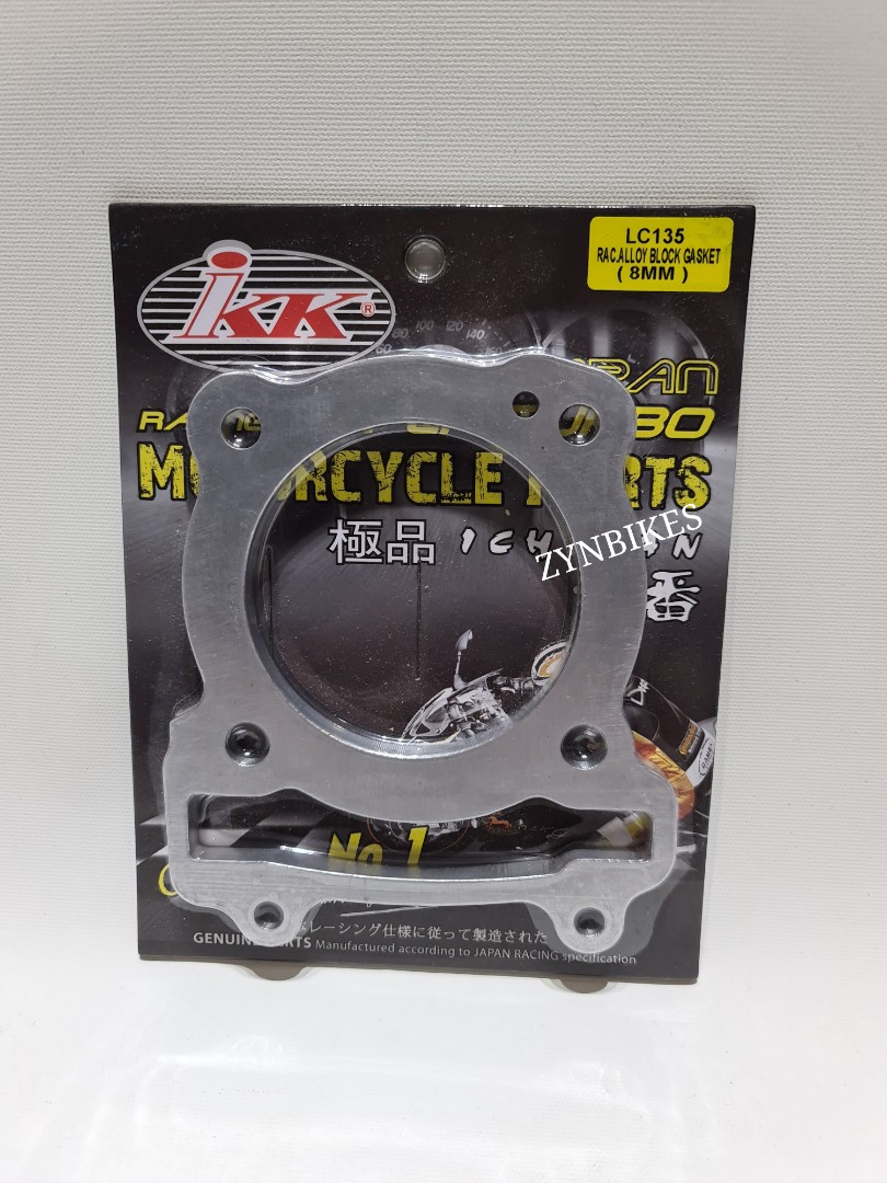 IKK ALLOY BLOCK GASKET 8MM YAMAHA SNIPER 150 Y15ZR MXKING LC135 JUPITER ...