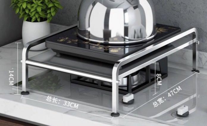 Induction cooker kitchen rack stainless steel stand, Furniture & Home ...
