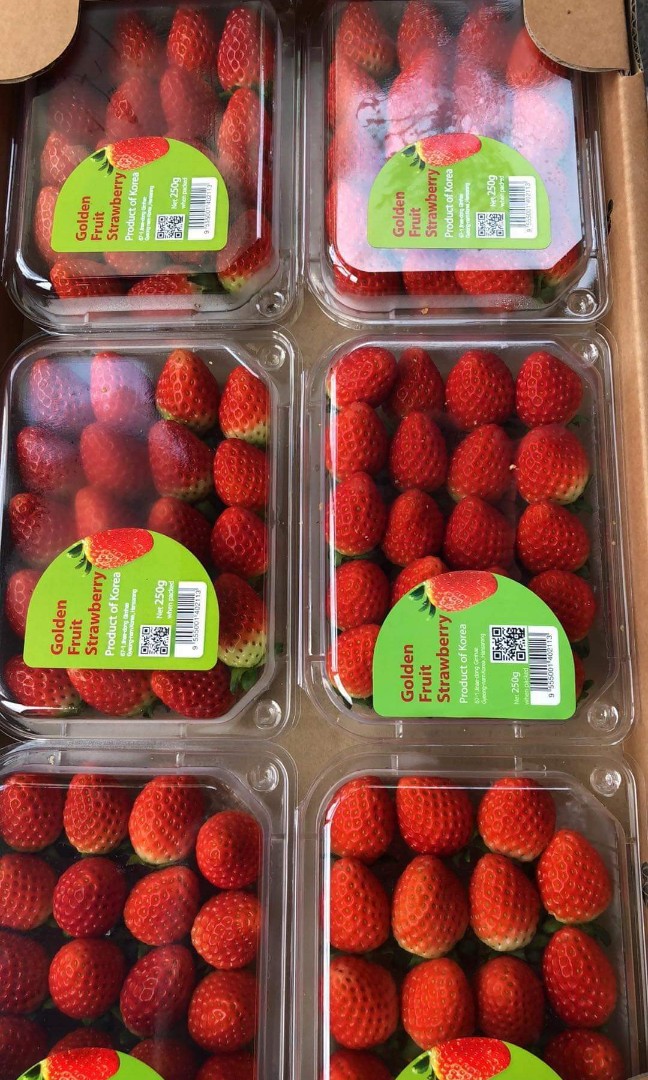Korean Golden Fruit Strawberry 6pks 250g, Food & Drinks, Fresh Produce ...