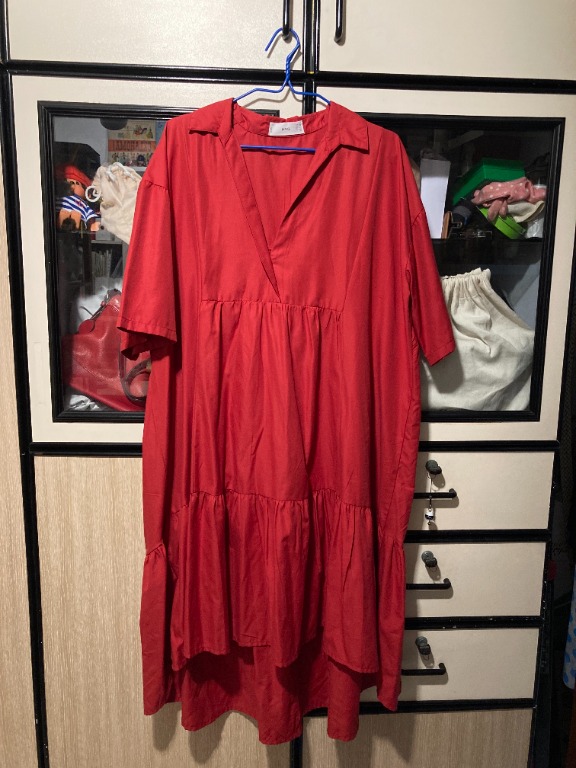Mango Red Dress, Women's Fashion, Dresses & Sets, Dresses on Carousell
