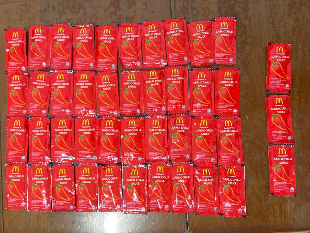 Mcdonald Chilli Sauce 69 packs, Food & Drinks, Packaged & Instant Food ...