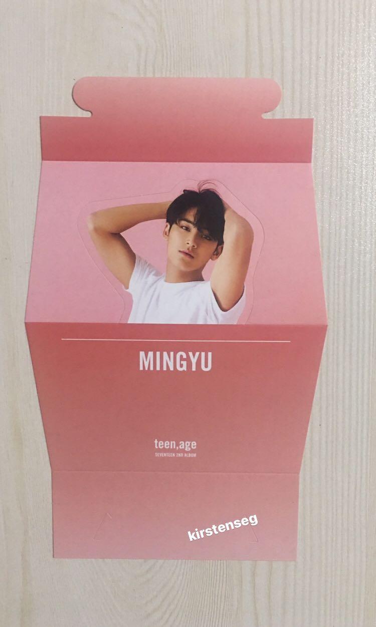 Mingyu Official TEEN, AGE Portrait Desktop Stand, Hobbies & Toys ...