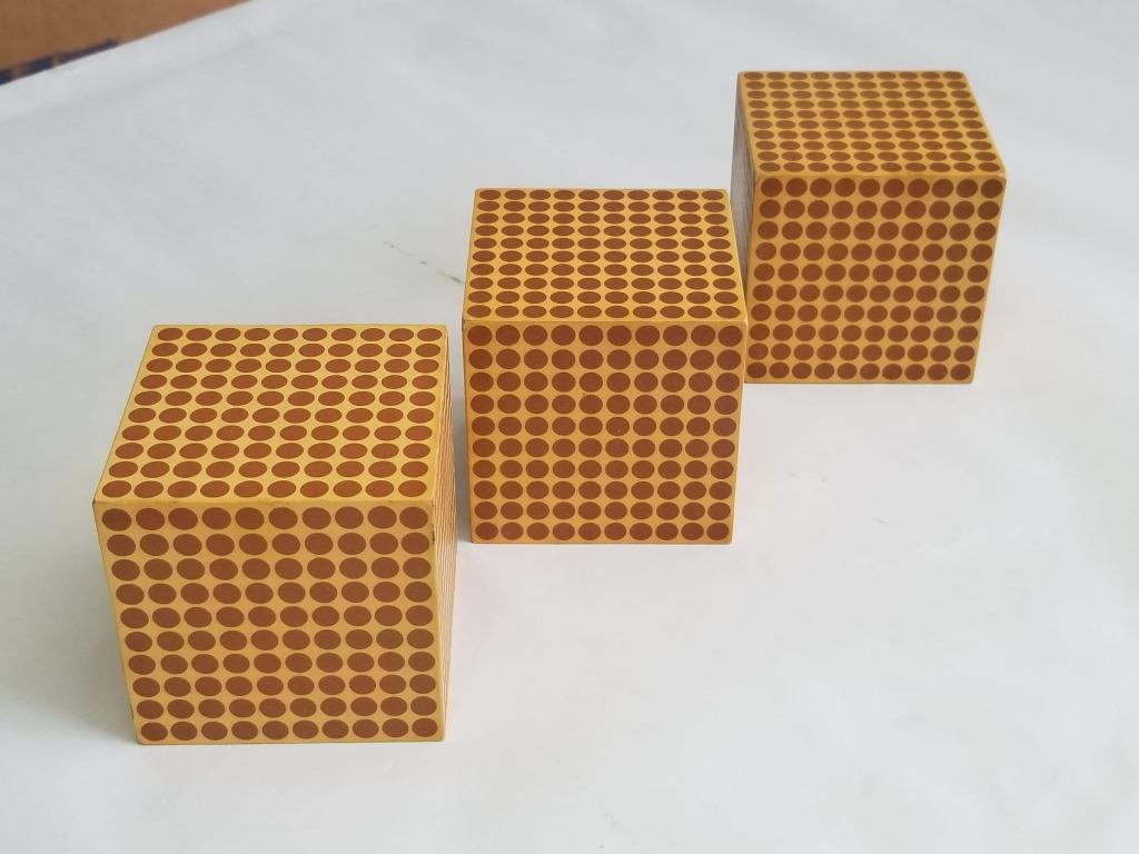 Montessori Wooden Thousand Bead Cube, Hobbies & Toys, Toys & Games on ...