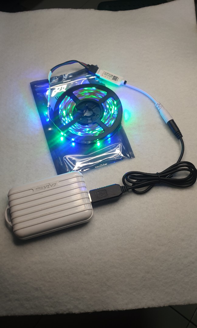 Music sensor phone control led strip complete set 15$, Everything Else ...