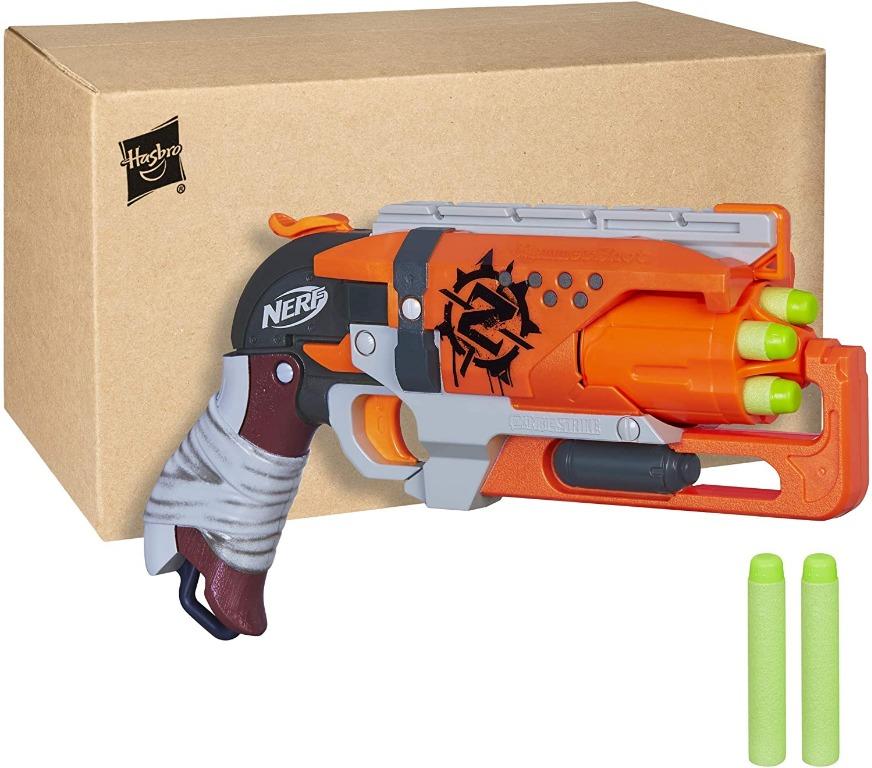 NERF Zombie Strike Hammershot Blaster (OT), Hobbies & Toys, Toys ...