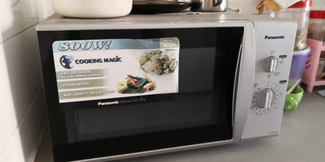 Panasonic 800W microoven, TV & Home Appliances, Kitchen Appliances ...